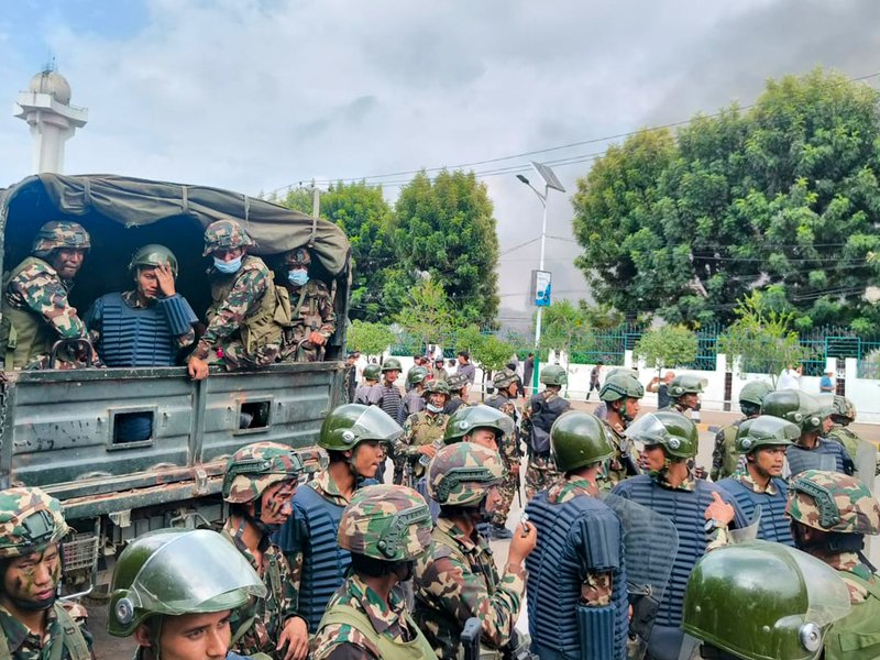 Army takes charge of law and order in Nepal