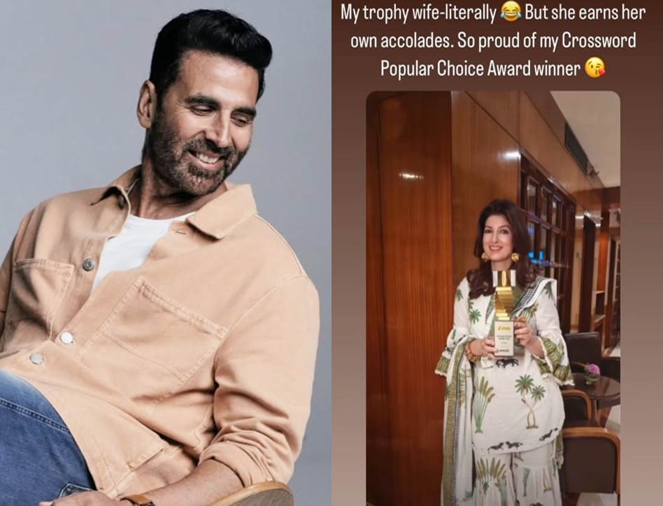 Akshay Kumar Praises 'Trophy Wife' Twinkle Khanna for Her Accomplishments