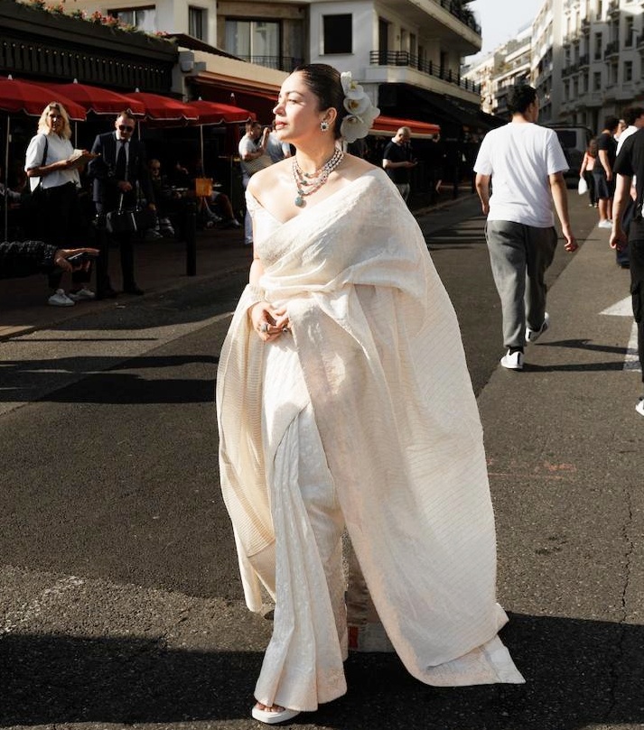 Nehha Pendse Stuns in Traditional Saree at Cannes 2025 - Just Like ...