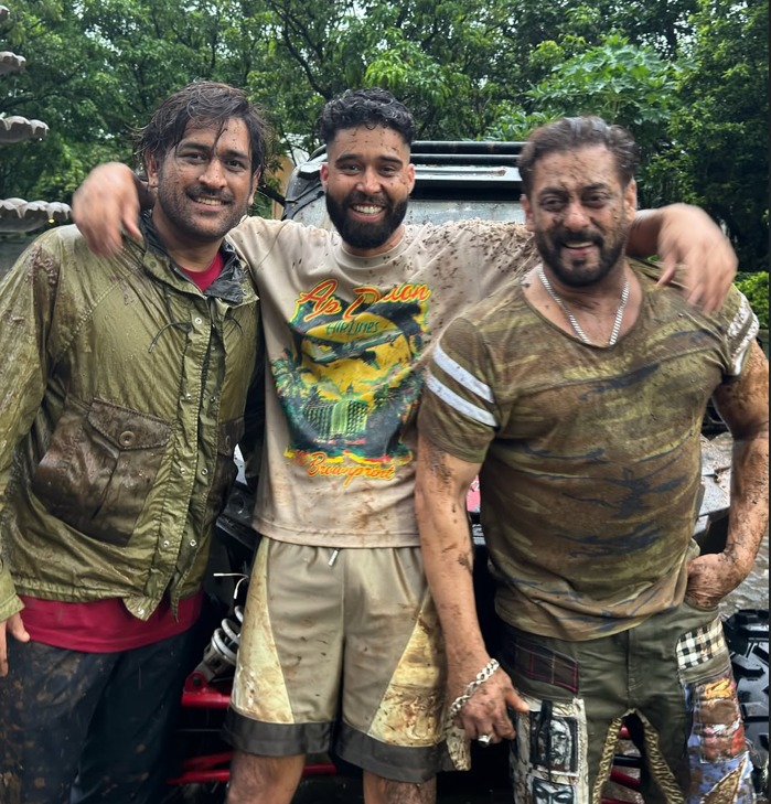 Salman Khan MS Dhoni AP Dhillon Muddy ATV Adventure Photos Go Viral ...