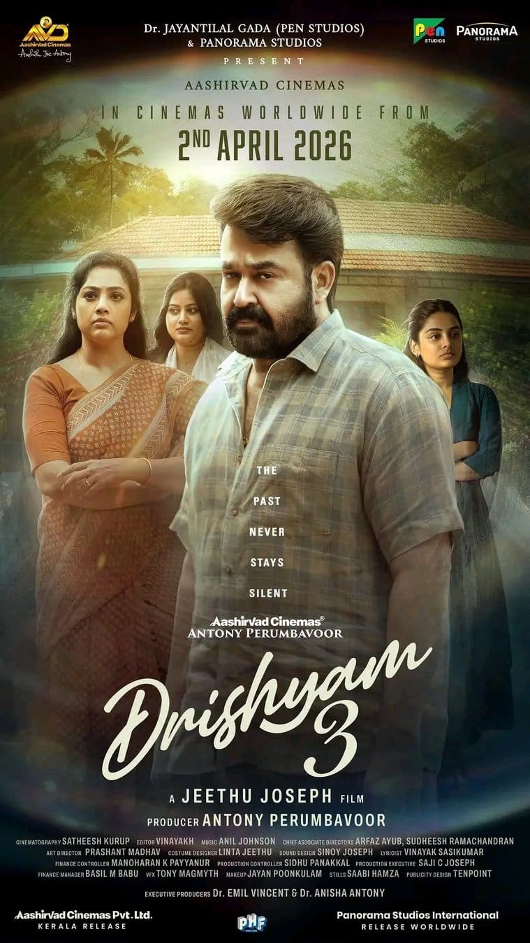 Drishyam 3 Release Date Revealed: Mohanlal's Thriller Arrives April ...