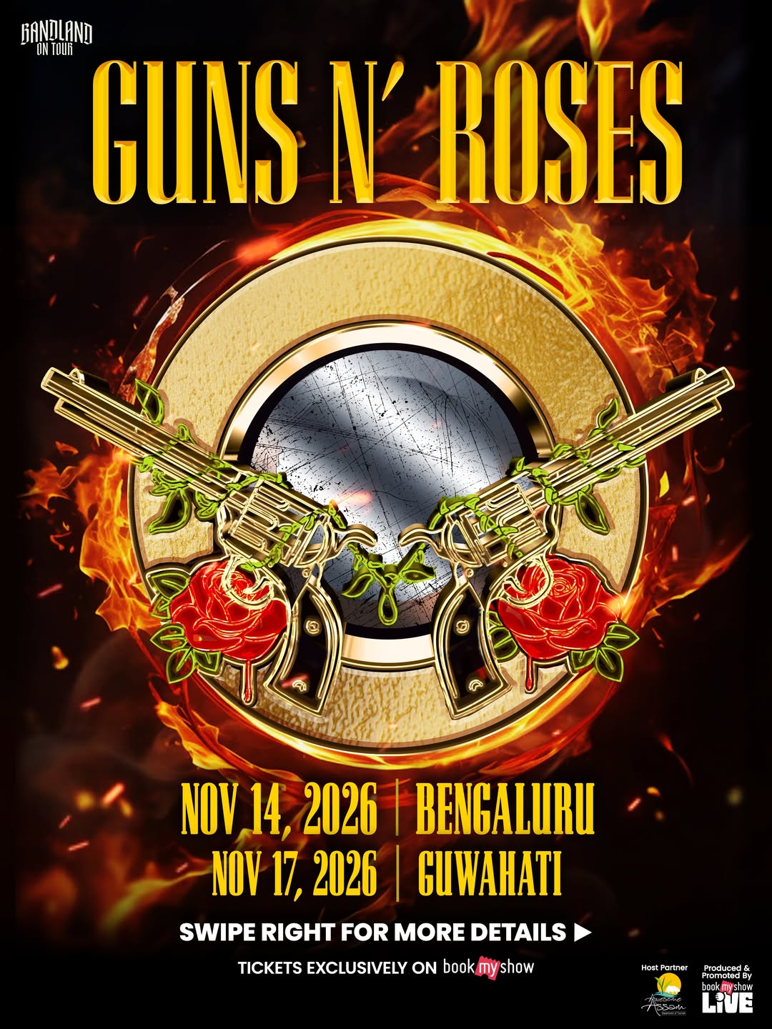 Guns N' Roses 2026 India Tour: Bengaluru and Guwahati Concerts ...