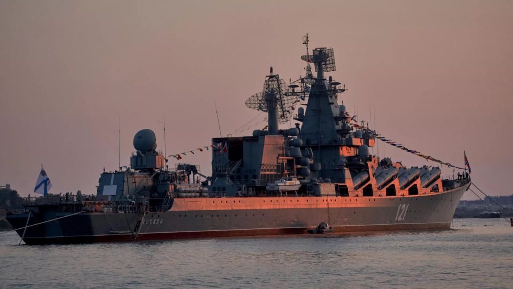 Russian missile cruiser Moskva, flagship of the Black Sea Fleet, has sunk
