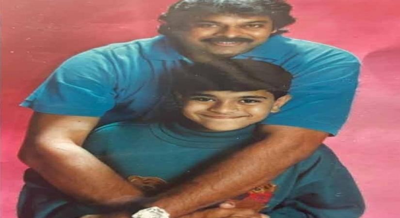 On Father's Day, Ram Charan shares photo with father Chiranjeevi