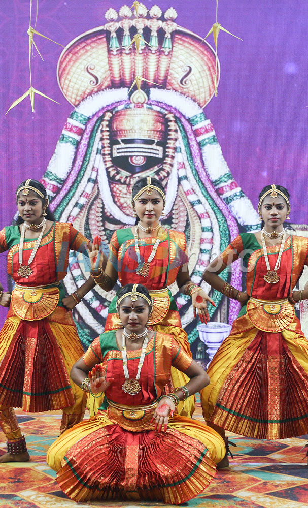 People Celebrate Navratri with Garba